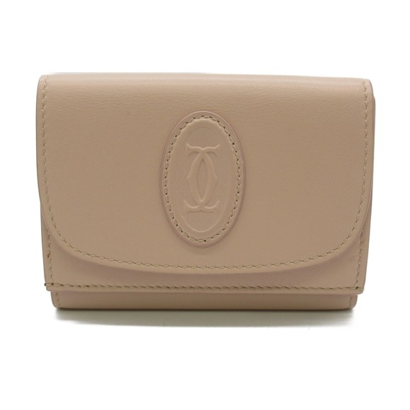 Cartier | Bags | Cartier Mini Wallet Trifold Wallet Pink Leather | Poshmark